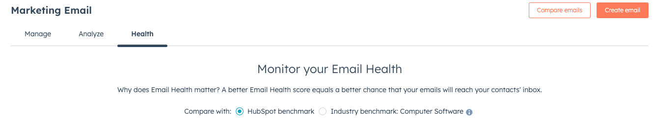 Monitor your Email Health in HubSpot
