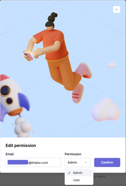How to change roles or remove team members?
